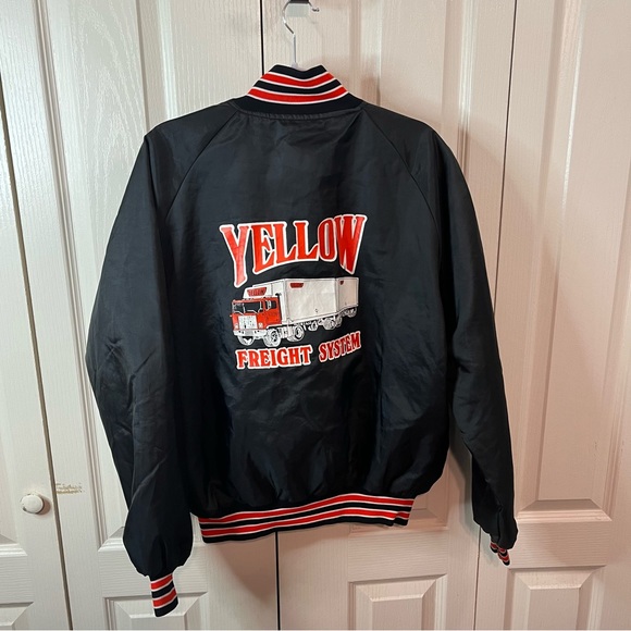 Butwin | Jackets & Coats | Yellow Freight System Varsity Trucker Jacket ...